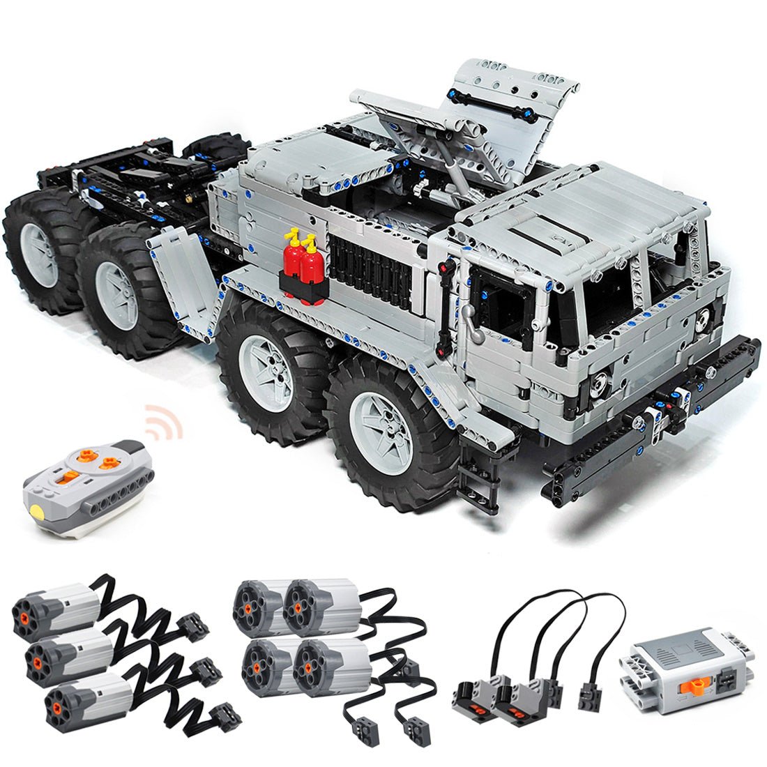 Dynamische Version MOC MAZ-537 8x8 Militär-LKW Klemmbausteine - LesDiy