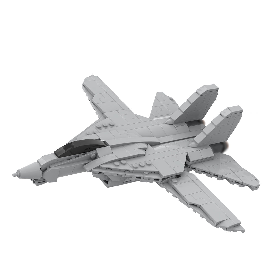 F14 fighter plane in 1:72 scale building blocks - LesDiy