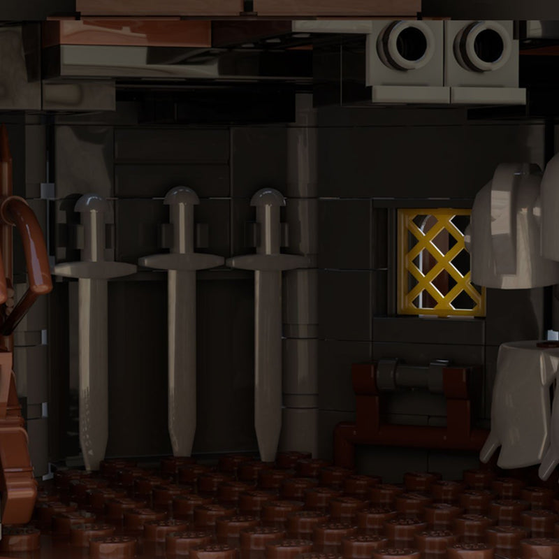 MOC-123471 Black Falcons Grand Tower Klemmbausteine - LesDiy