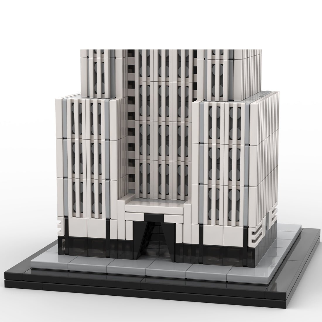 MOC-127022 Chrysler Building 1:800 Scale Klemmbausteine - LesDiy