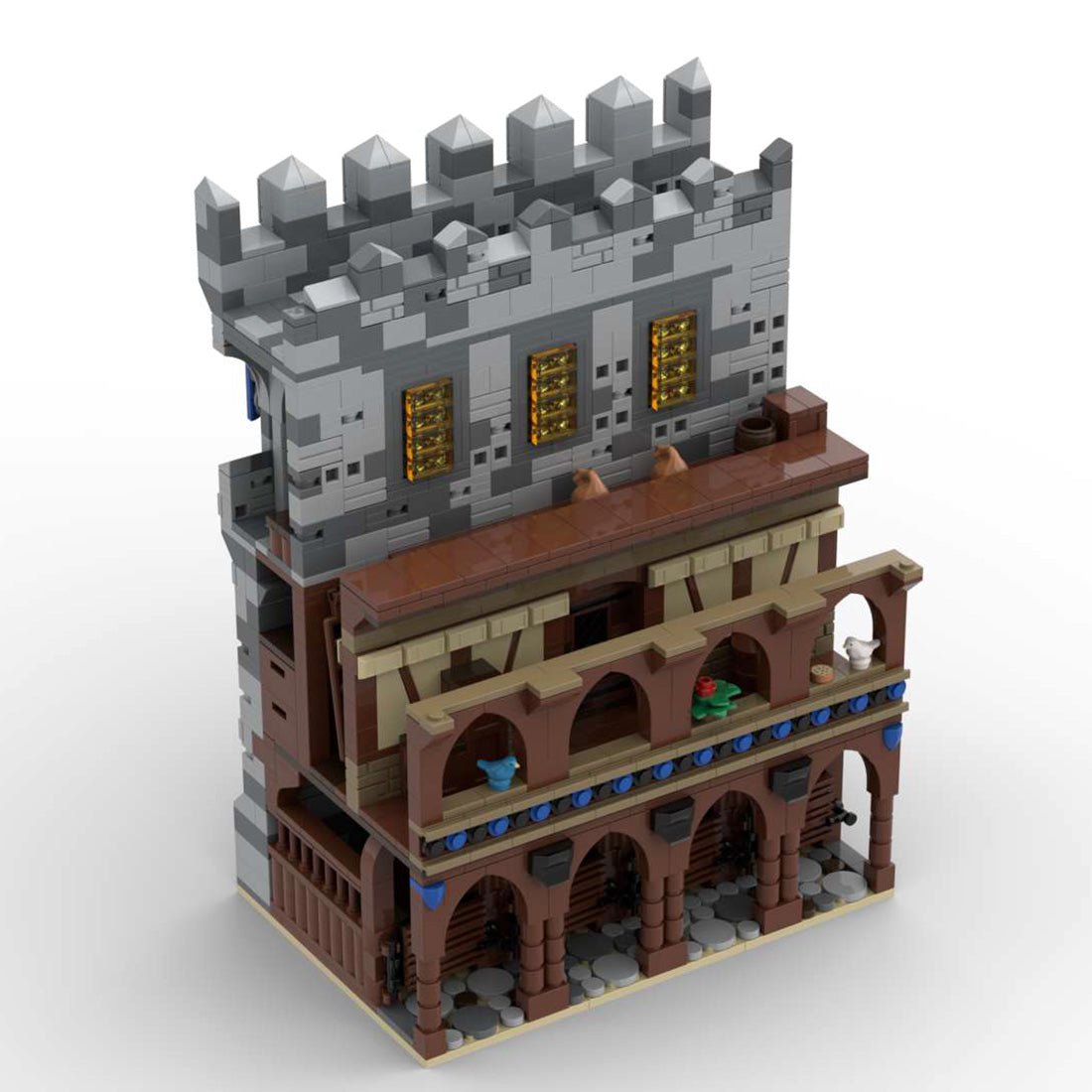 MOC-131231 H05 Stall und Abstellraum Klemmbausteine - LesDiy