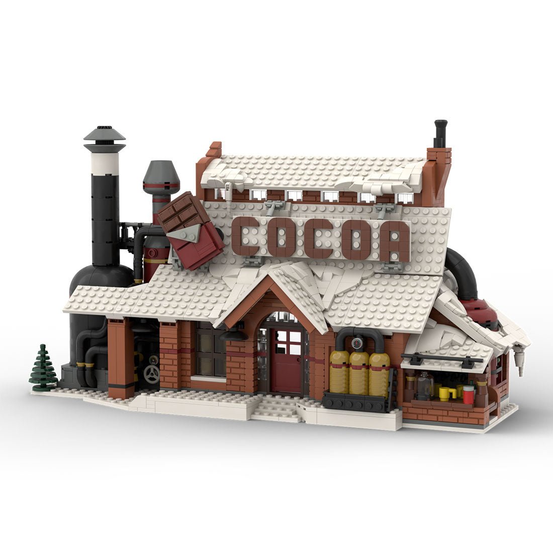 MOC-162963 Winter Village-Chocolate factory clamping blocks - LesDiy