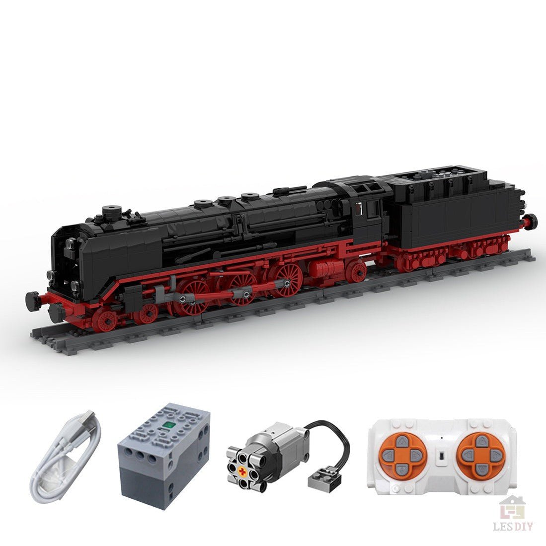 MOC-81348 DRG BR 01 express train locomotive building blocks - LesDiy