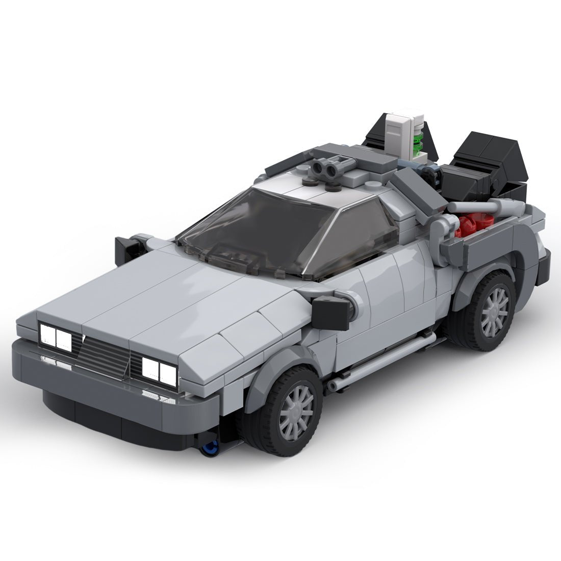 MOC-92174 BTTF Series: DeLorean Time Machine 3 in 1 Klemmbausteine - LesDiy