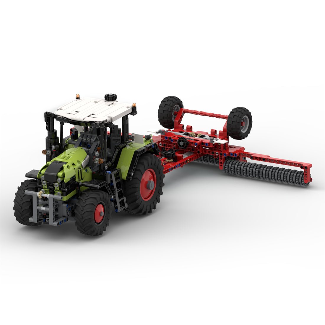 MOC-94474 & MOC-78643 RC ausziehbarer Ackerschlepper Klemmbausteine ...