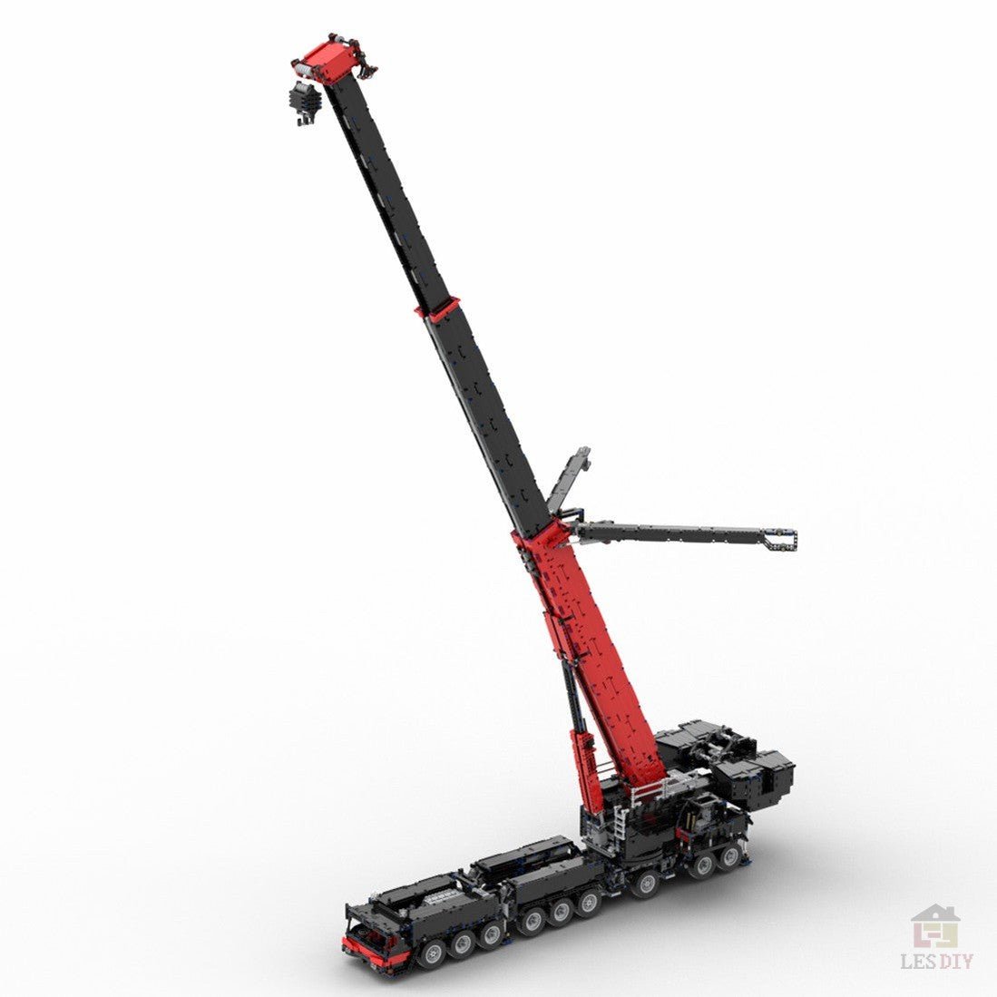 MOC LTM1750-9.1 All-Road-RC-Kran mit 12 Motoren Klemmbausteine - LesDiy