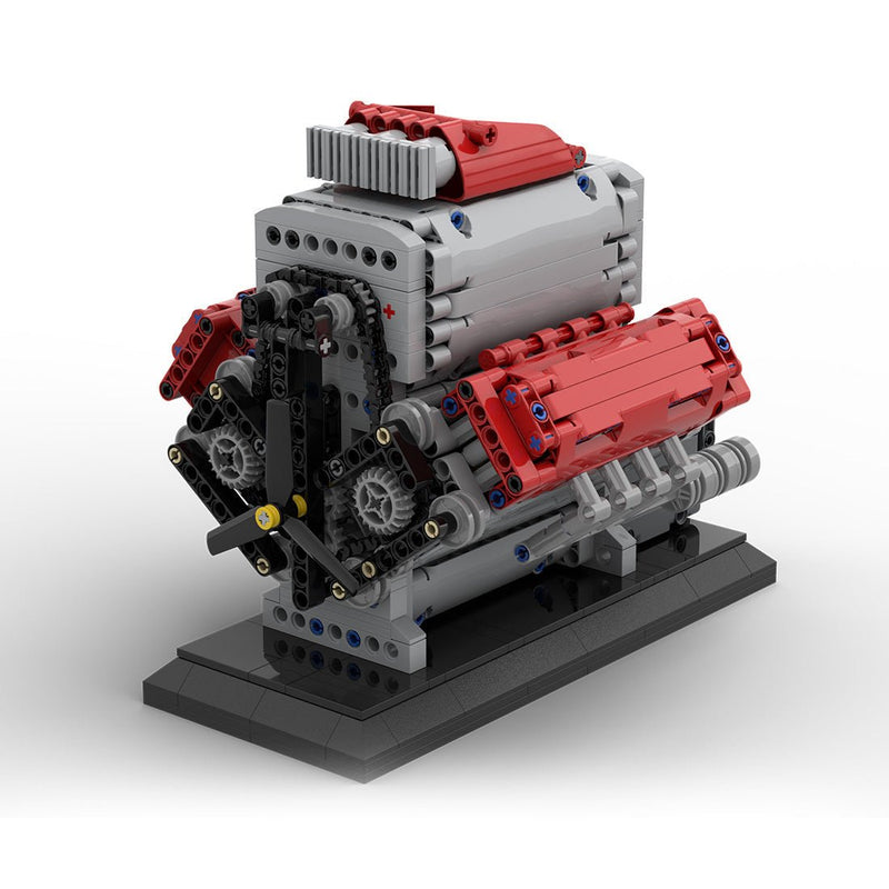 Mocsage MOC-171732 Crossplane V8 Engine with Supercharger & removable ...