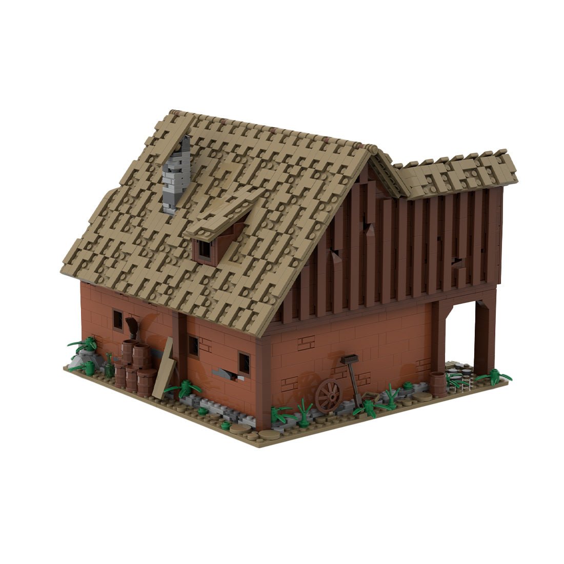 Thales Green Village log barn clamping blocks - LesDiy